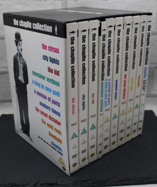 THE CHARLIE CHAPLIN Collection 18 Disc Complete Box Set DVD 2003 £34.99 ...