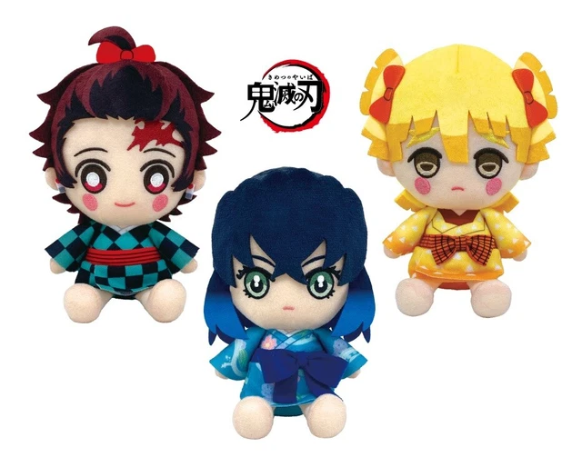 DEMON SLAYER CHIBI Plush Doll Sumiko Zenko Inoko set Bandai Japan ...