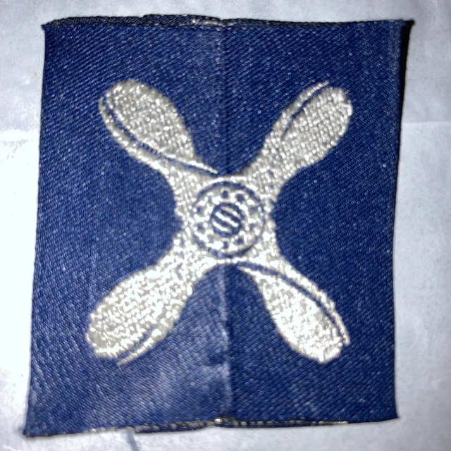 BRITISH RAF FOUR blade propeller Slide-on Cloth Patch (0975) £0.99 ...