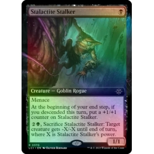 STALACTITE EN PAPIER d'aluminium (art étendu) X4 M/NM MTG Les cavernes ...