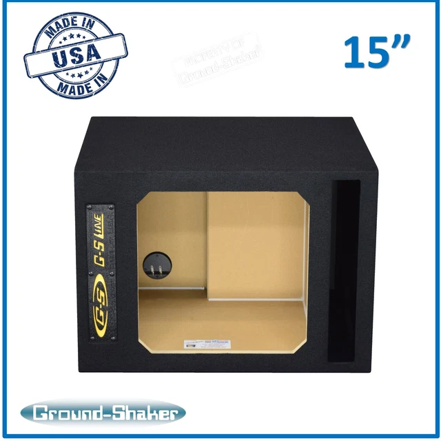 15& SINGLE PORTED Vented Sub Box Subwoofer Enclosure for Kicker Solo ...