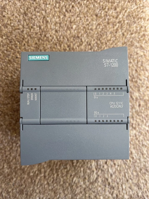 SIEMENS SIMATIC S7-1200 CPU 1211C 6ES7 211-1BE40-0XB0 AC/DC/RLY £120.00 ...