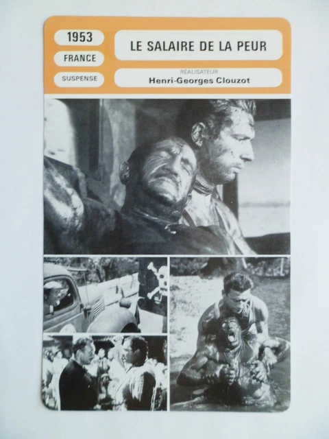 CARTE FICHE CINEMA 1953 LE SALAIRE DE LA PEUR Yves Montand Charles ...