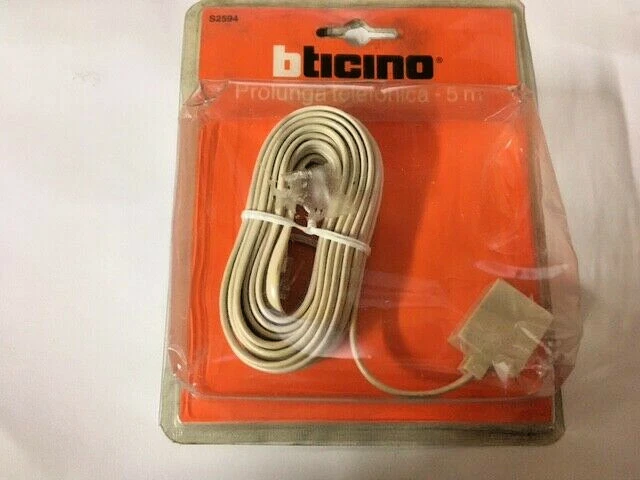 RALLONGE TELEPHONIQUE 5 M 1 Prise RJ11 Câble Téléphone Bticino EUR 17 ...