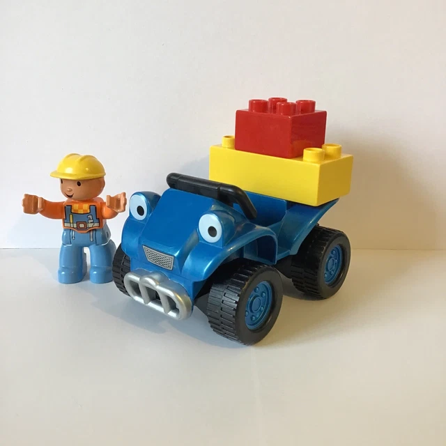 LEGO DUPLO BOB THE BUILDER BLUE SCRAMBLER VEHICLE, BOB FIGURE & 2 x ...