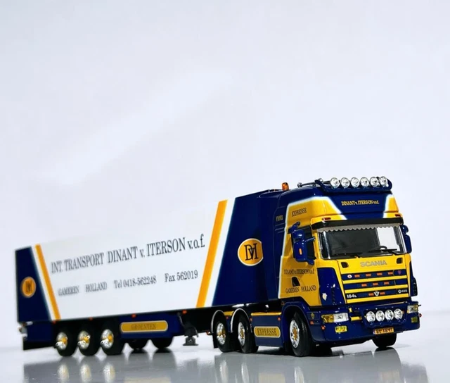 REMORQUE RÉCIF SCANIA R4 "Dinant van Iterson" modèles de camions WSI 01 ...