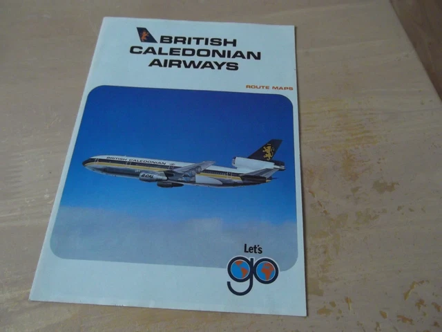 BCAL BRITISH CALEDONIAN Airways Route Map DC10 - June 1977 £9.99 ...