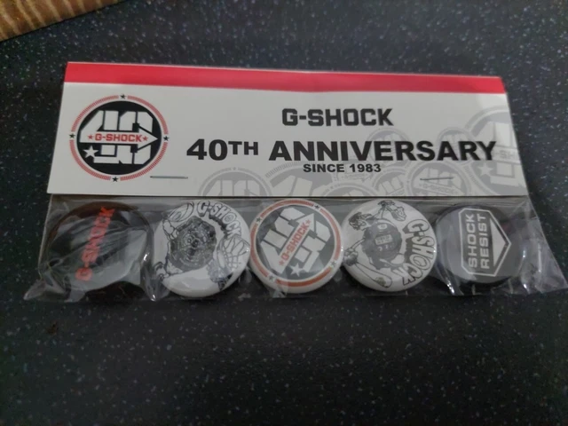 CASIO G-SHOCK 40TH ANNIVERSARY Badges Collection Set Of 5 £8.00 ...