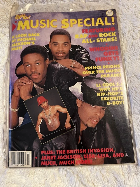 VINTAGE RIGHT ON Magazine Featuring LL Cool J Michael Jackson & New ...