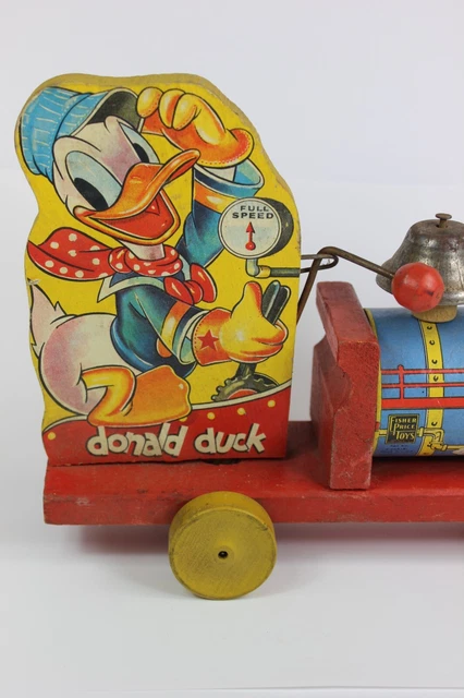 FISHER-PRICE-DONALD DUCK-CHOO CHOO-NO.450-PAT. 2,069,181-Walt Disney ...