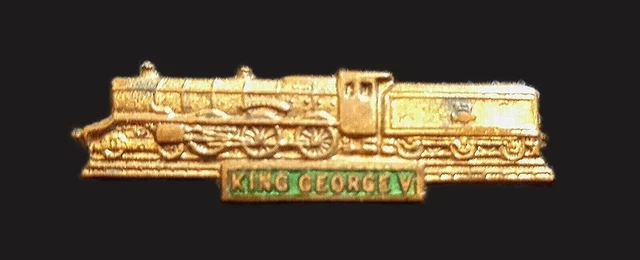 OLD RARE KING George V Railway Locomotive Train Pin Badge by R.E.V.Gomm ...