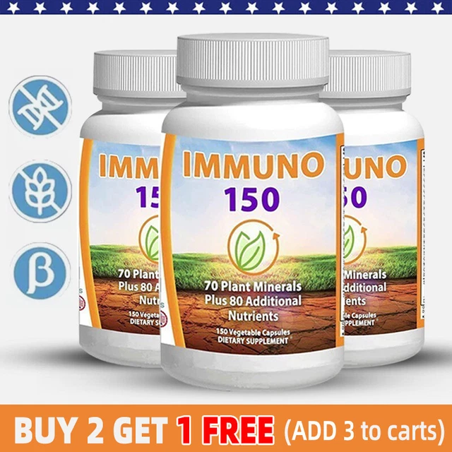 IMMUNO 150 THE ULTIMATE MULTI VITAMIN, IMMUNE BOOSTER - 150 CAPSULES ...