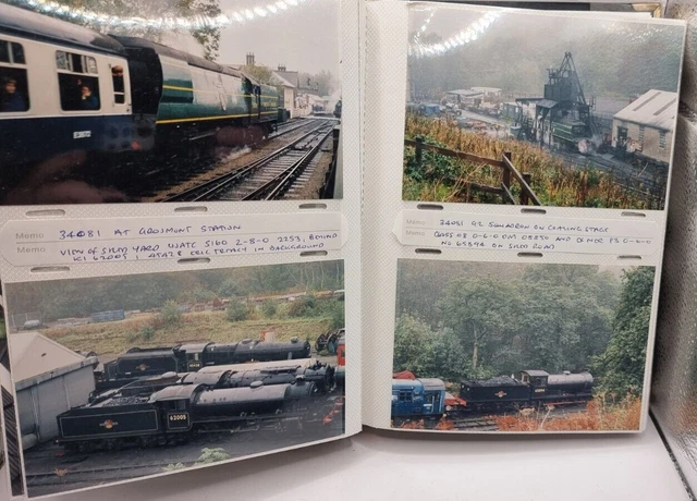 ALBUM OF PROFESSIONAL 134 Railway Steam Train Locomotive Photos With ...