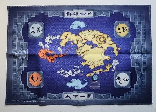 AVATAR LEGENDS RPG mappa in tessuto e piastrelle Pai Sho gioco di ruolo ...