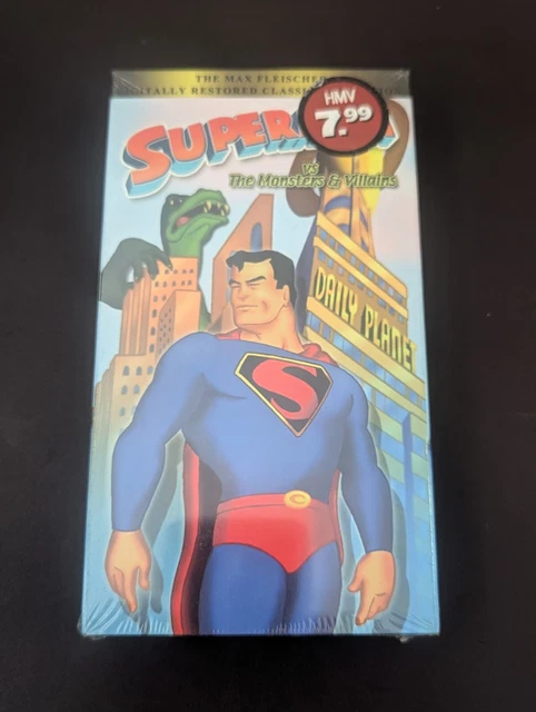 SUPERMAN VS THE Monsters & Villains SEALED VHS 2002 Animation Max ...