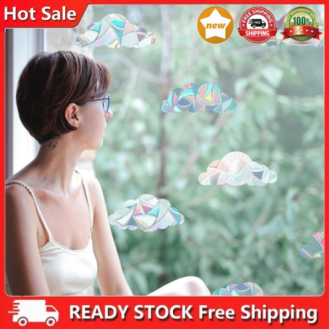 RAINBOW EFFECT PRISMS Window Stickers PVC Static Electricity Decal ...