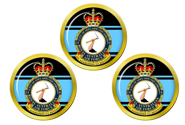 24 SQUADRON, RAAF Royal Australian Air Force Golf Ball Markers £9.00 ...