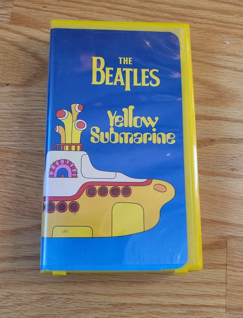THE BEATLES YELLOW Submarine VHS Yellow Clamshell Trippy Cartoon Movie ...