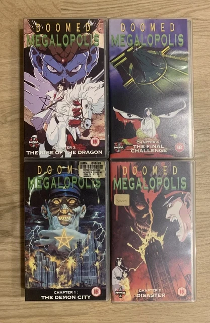 DOOMED MEGALOPOLIS VHS Manga Anime The Complete Set; Chapters 1 To 4 £ ...