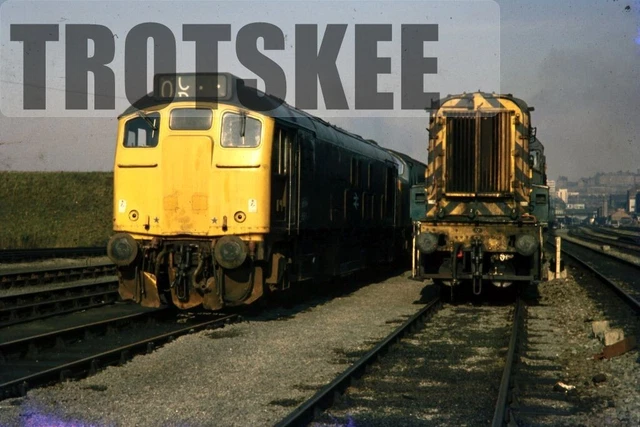 35MM SLIDE BR British Railways Diesel Loco Class 24 24119 Haymarket ...