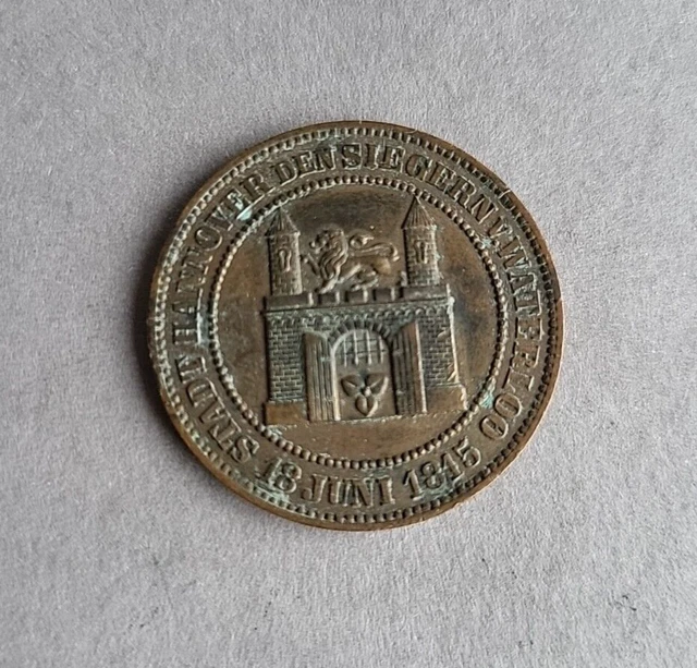 WATERLOO MEDAILLE 1865 zur 50. Jubiläumsfeier EUR 3,50 - PicClick DE