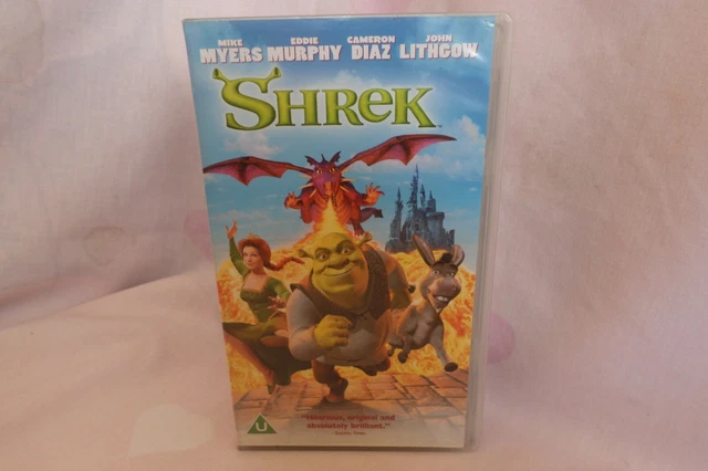 SHREK 0N VHS Par Dreamworks. [U] Pal. Mise En Vedette Mike Myers Eddie ...