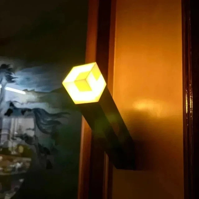 MINECRAFT GAME TORCH Lamp Led Night Light Home Decors USB Rechargeable ...