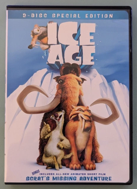ICE AGE (DVD, 2002, 2-Disc Set, Widescreen, Full Screen, Special ...