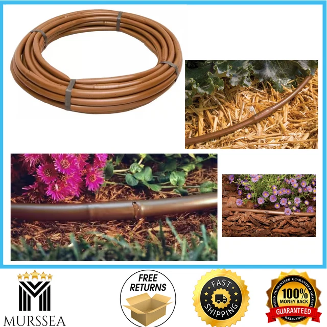 RAIN BIRD 1/2 in. 50 ft Drip Emitter Line Irrigation Tubing Hose Water ...
