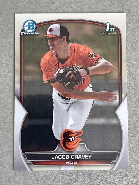 JACOB CRAVEY 2023 1° Bowman Draft Baltimora Orioles cromati #BDC-189 ...
