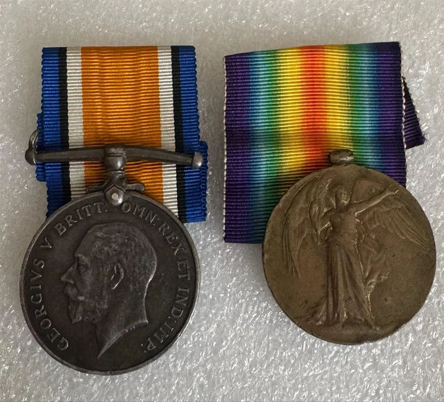 WW1 BRITISH WAR & Victory Medal Pair Pte F.t. Hearne Army Cyclist Corps £43.42 - PicClick UK