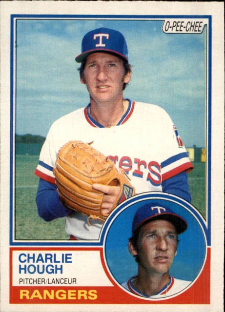 1983 O-PEE-CHEE TEXAS Rangers carte de baseball #343 Charlie Hough EUR ...