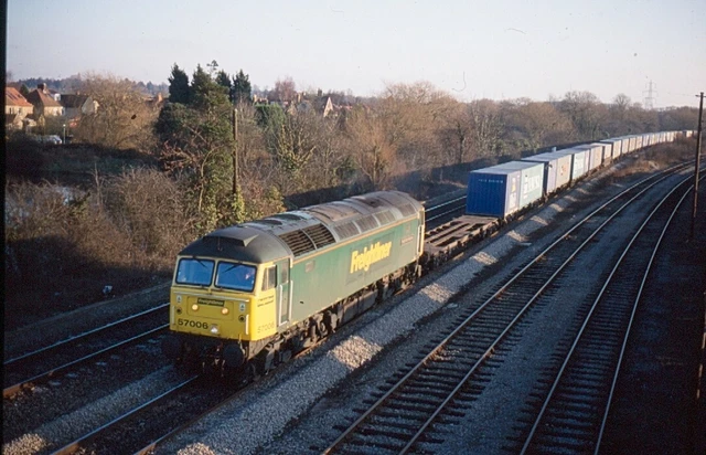 ORIGINAL 35MM colour Slide Class 57, 57006 at Hinksey £1.67 - PicClick UK
