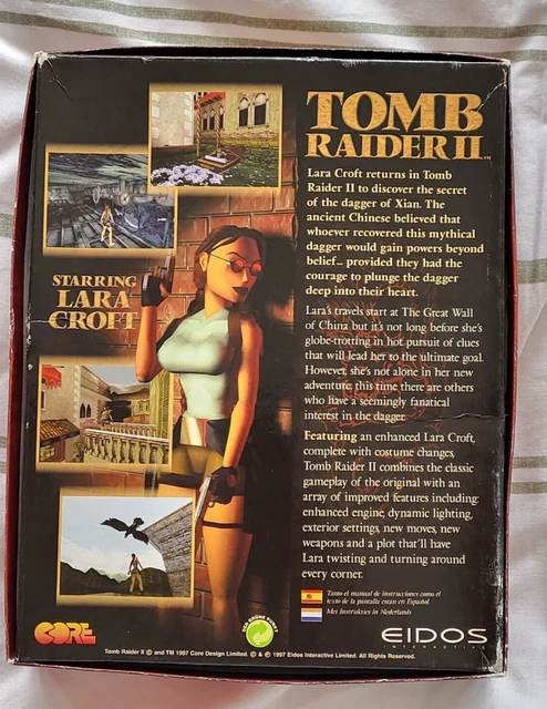 TOMB RAIDER II / 2 - PC Big Box Original Version 1997 + Promo Inserts £ ...