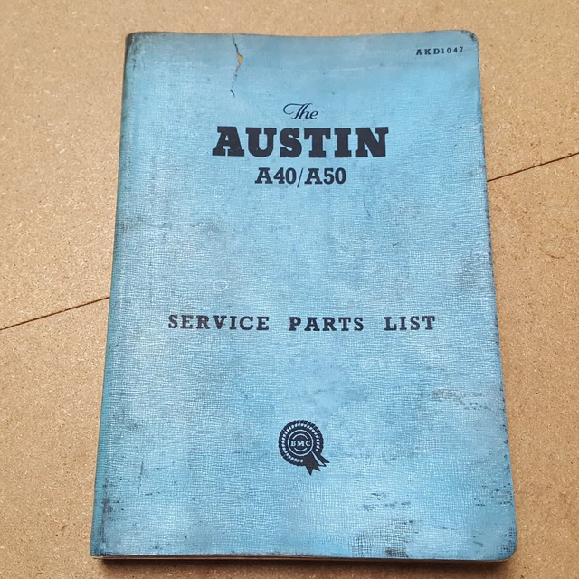 AUSTIN A40 A50 Cambridge Saloon Van Countryman Pickup Service Parts ...