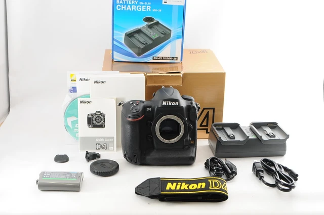 [MINT] SHUTTER COUNT 26381 Nikon D4 16.2MP Digital SLR Camera Body ...