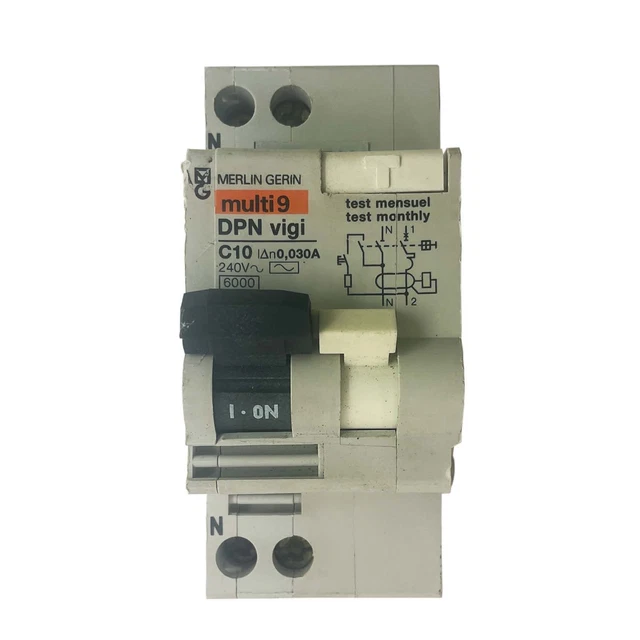 MERLIN GERIN MULTI9 Miniature Circuit Breaker 1P+N 240V 30mA DPN VIGI 11750 EUR 48,79 - PicClick FR