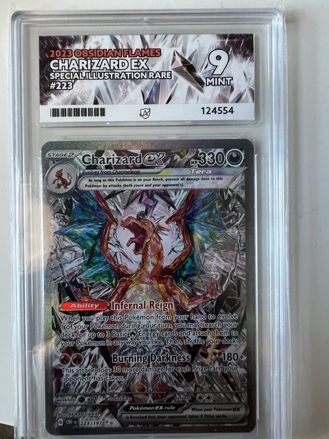 CHARIZARD EX 223/197 Obsidian Flames Full Art ACE MINT 9 PokémonTCG ...