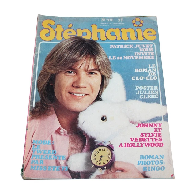 MAGAZINE / REVUE STEPHANIE n° 19 1975 Patrick Juvet vintage sans poster ...