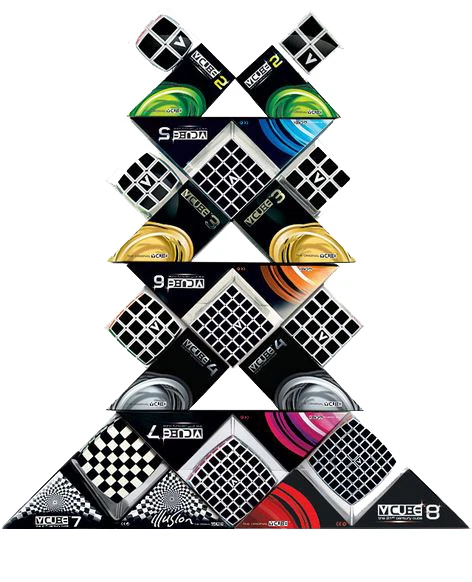 V-CUBE SKILL TWISTING Puzzle Square Toy - Smooth Rotation & Speed ...