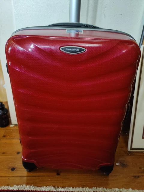 SAMSONITE FIRELITE 55CM / 20 Spinner 4 Wheeled Cabin / Carry On Luggage ...