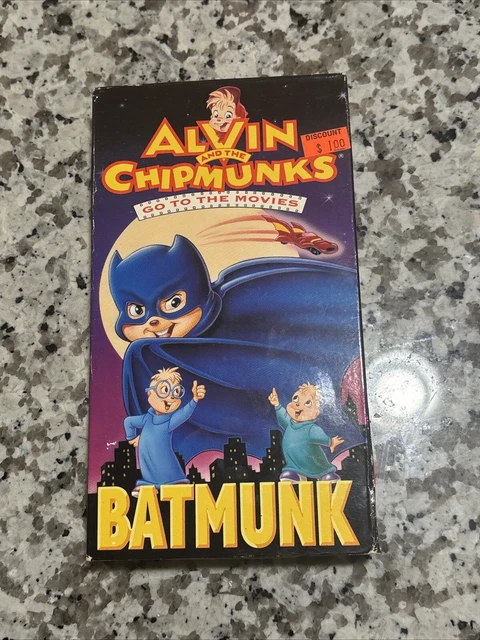 DISNEY ALVIN & the Chipmunks Batmunk VHS Video Tape Go to the Movies ...