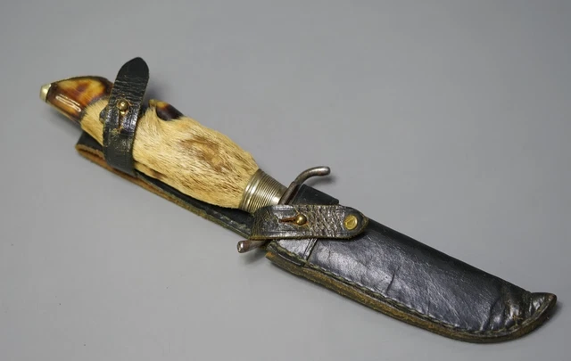 WWI1 GERMAN ARMY Hunting Dress Dagger Knife Leather Sheath Scabbard ...