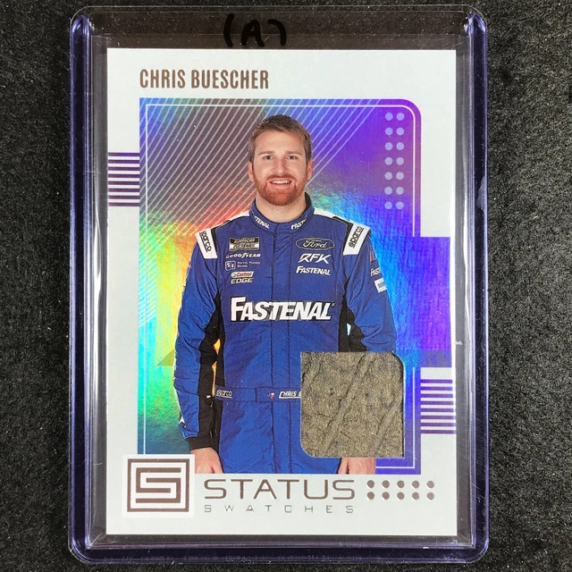 2023 CHRONICLES RACING Chris Buescher Status Swatches Jersey Relic A No ...