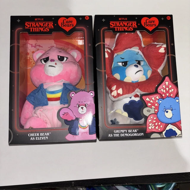 NETFLIX CARE BEARS x Stranger Things Grumpy Demogorgon Cheer Eleven 12 ...