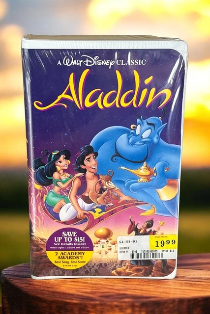 1993 A WALT Disney Classic Aladdin Black Diamond Vhs Sealed £19.24 ...