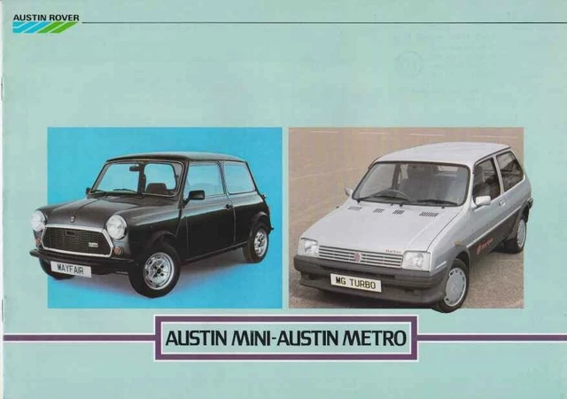 CATALOGUE BROCHURE AUSTIN Mini / Metro 1989 Belgique en français EUR 9 ...