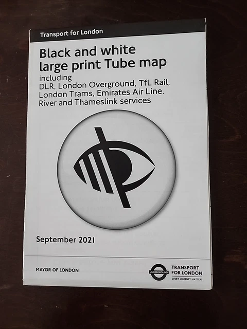 TUBE MAP LARGE Print Black/White Map SEPT 2021 Issue. £5.99 - PicClick UK