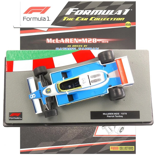 PANINI FORMULA 1 Car Collection McLaren M28 1979 159 Patrick Tambay inc ...