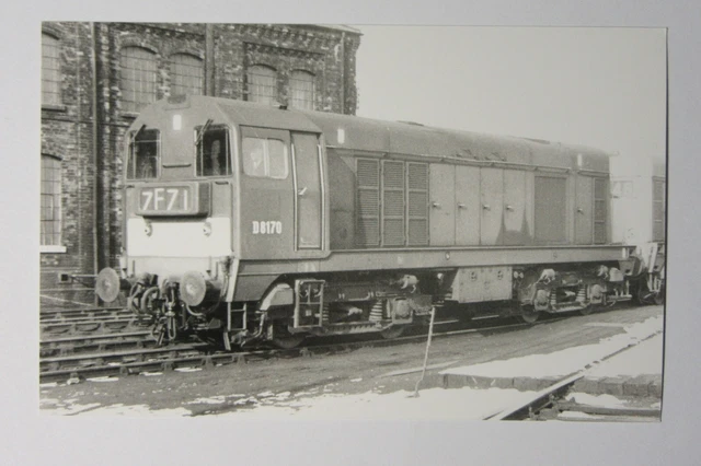 RWY433 - 1969 Diesel Locomotive D8170 COLWICK Railway Yard Sheds - Real ...